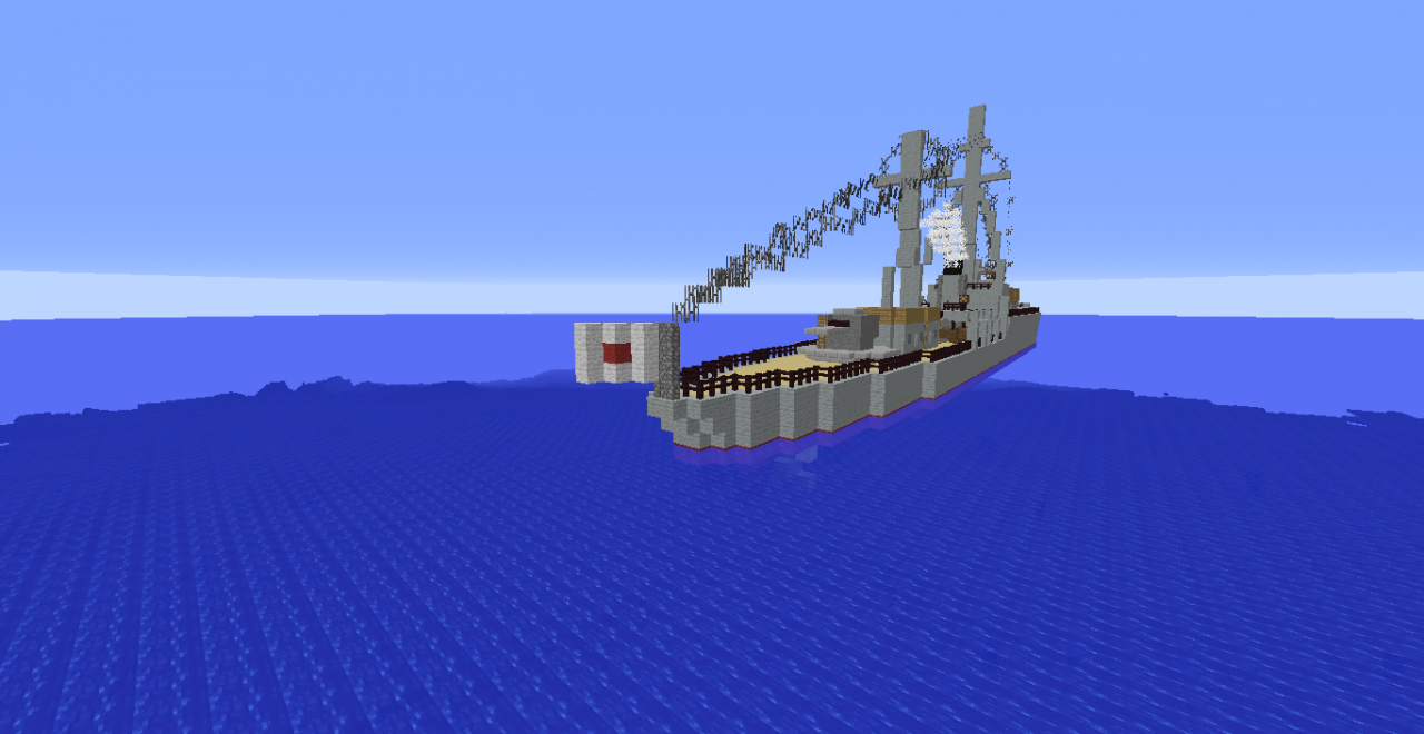 "Hashidate" Japanese Gunboat Minecraft Map