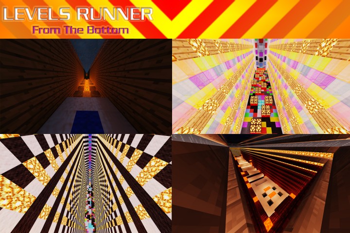 [1.8] [Parkour] Levels Runner : From the bottom Minecraft Map