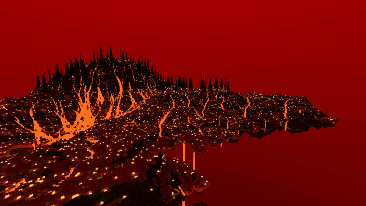 Pleqirak: 1k by 1k+ Nether Skyland | Survival Ready | Flowing Lava ...