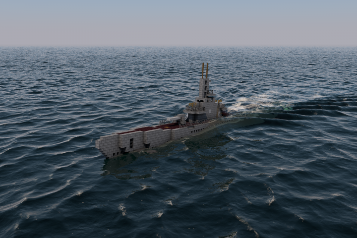 USN SS Tambor class Minecraft Map