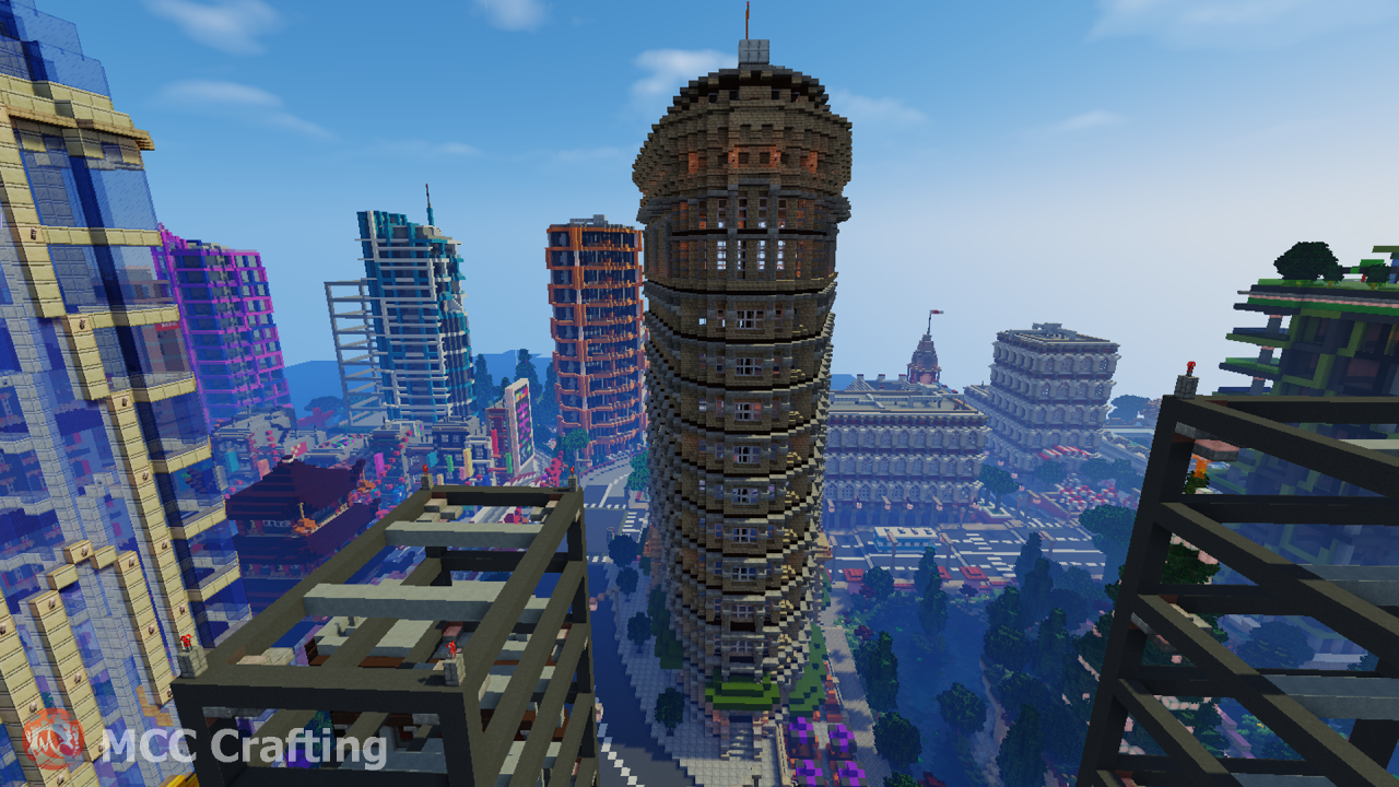 Traditional Skyscraper Tower Flatiron Building NY Inspired Minecraft Map
