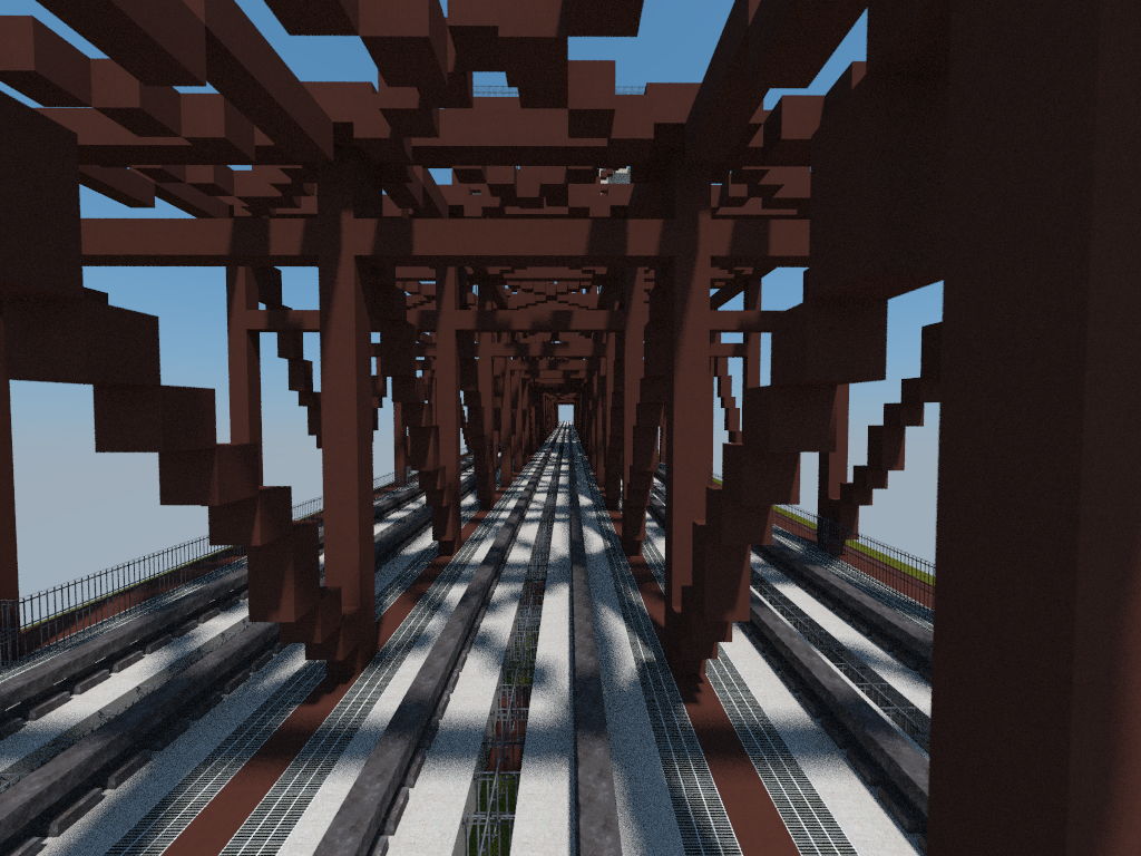 Hackensack River styled Lift Bridge // Hubbrücke Minecraft Map