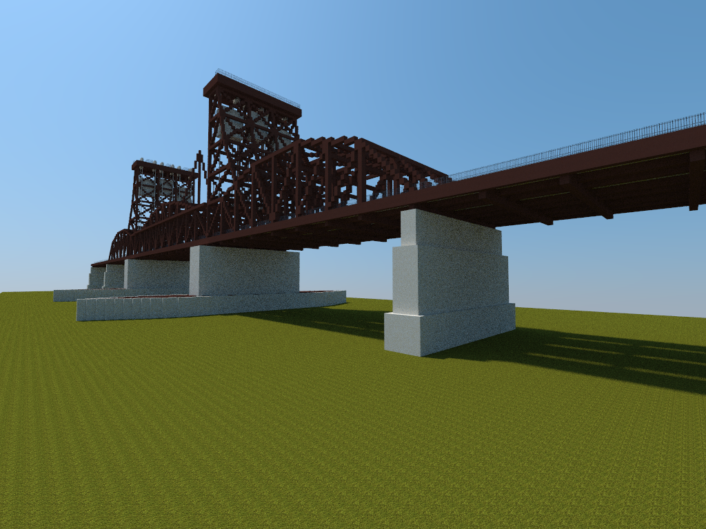 Hackensack River styled Lift Bridge // Hubbrücke Minecraft Map