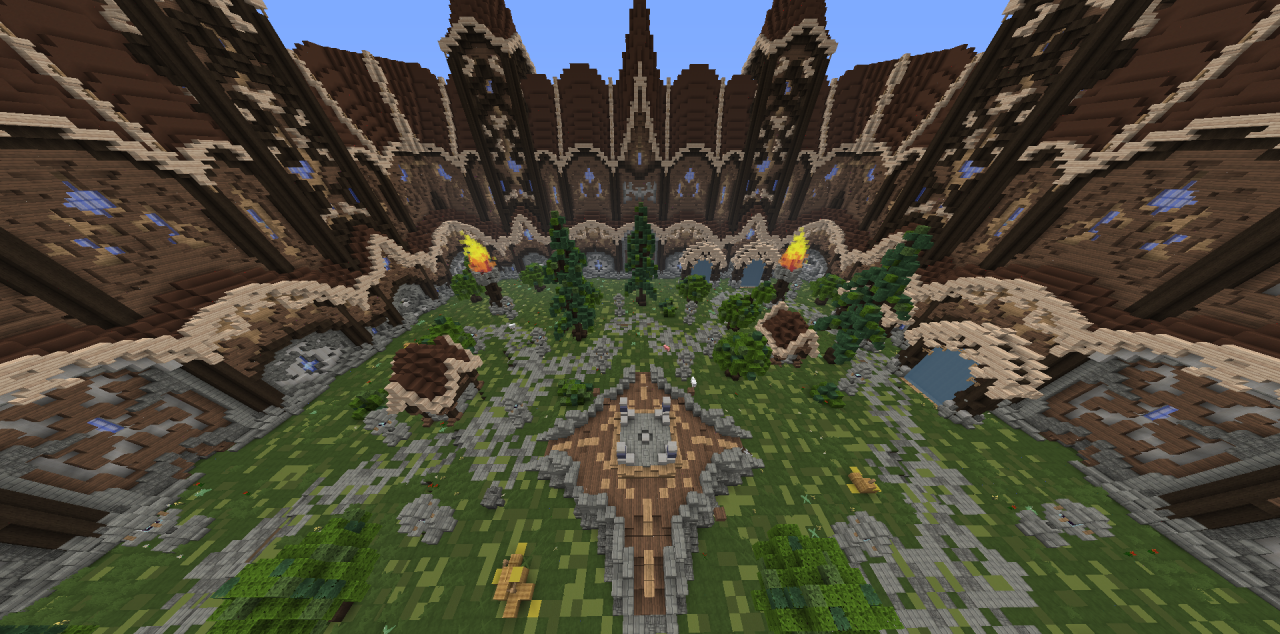 Lobby (Theme Medieval) 8 portails Minecraft Map