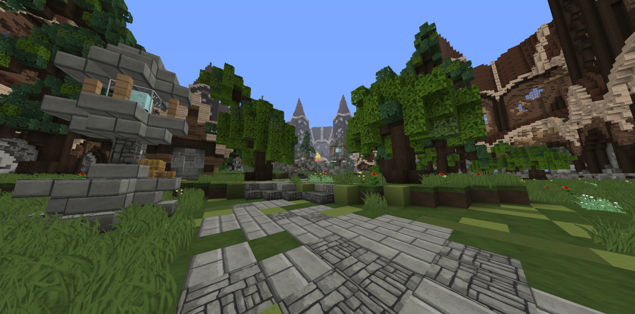 Lobby (Theme Medieval) 8 portails Minecraft Map