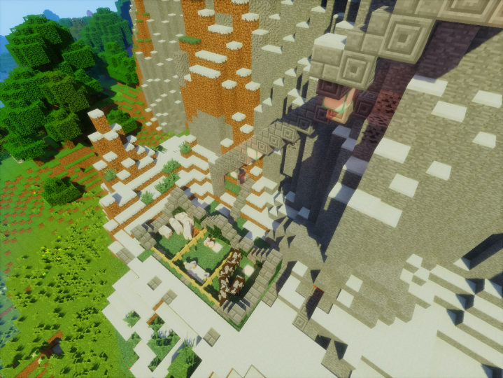 Mountain base Minecraft Map