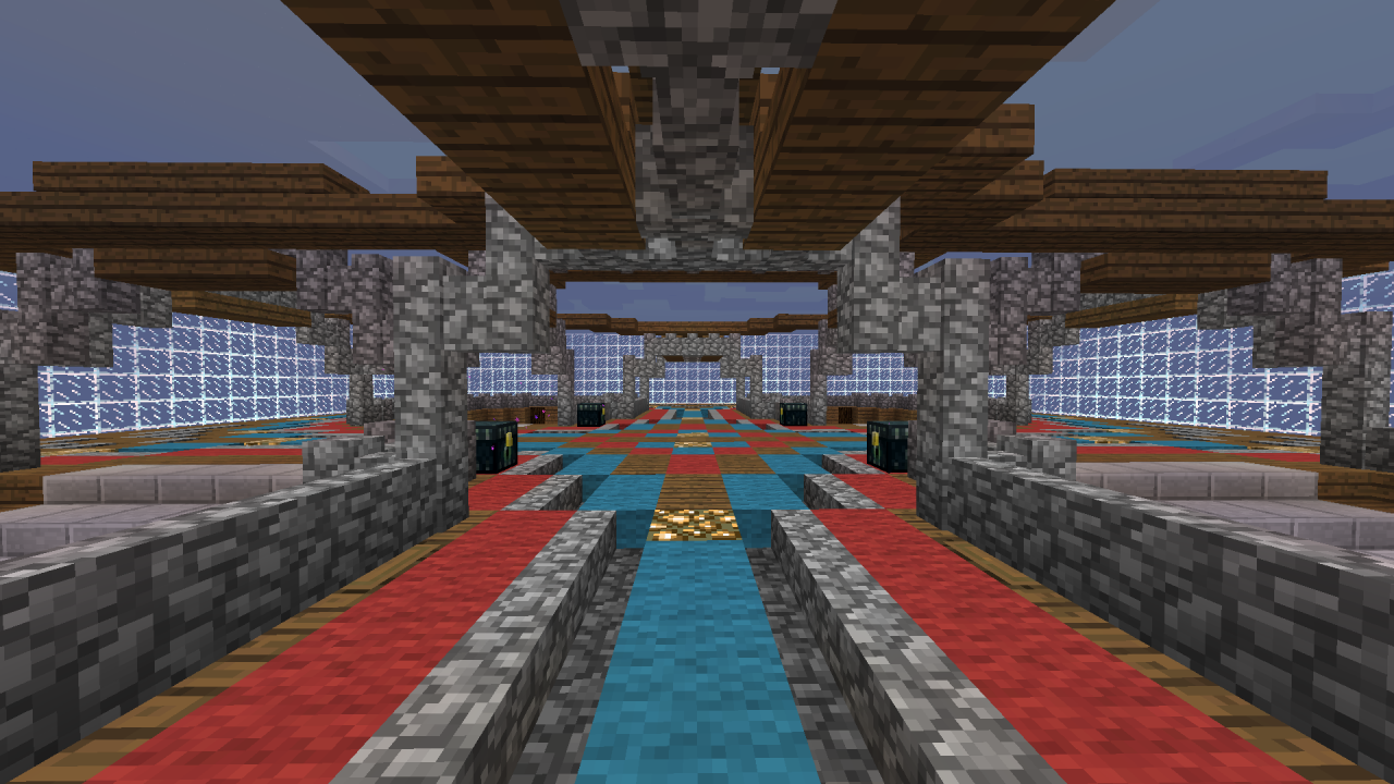 Original Red & Blue Factions Spawn! includes underground shop! Minecraft Map