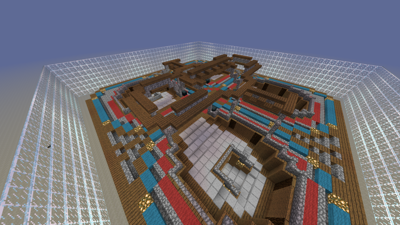 Original Red & Blue Factions Spawn! includes underground shop! Minecraft Map