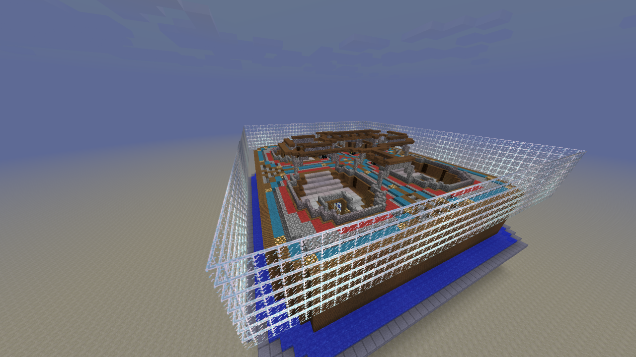 Original Red & Blue Factions Spawn! includes underground shop! Minecraft Map