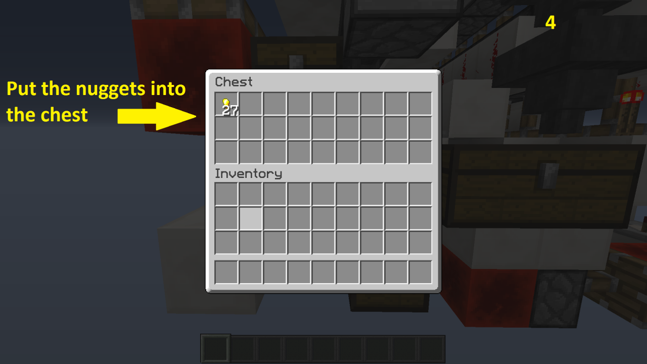 Automated chest room Minecraft Map