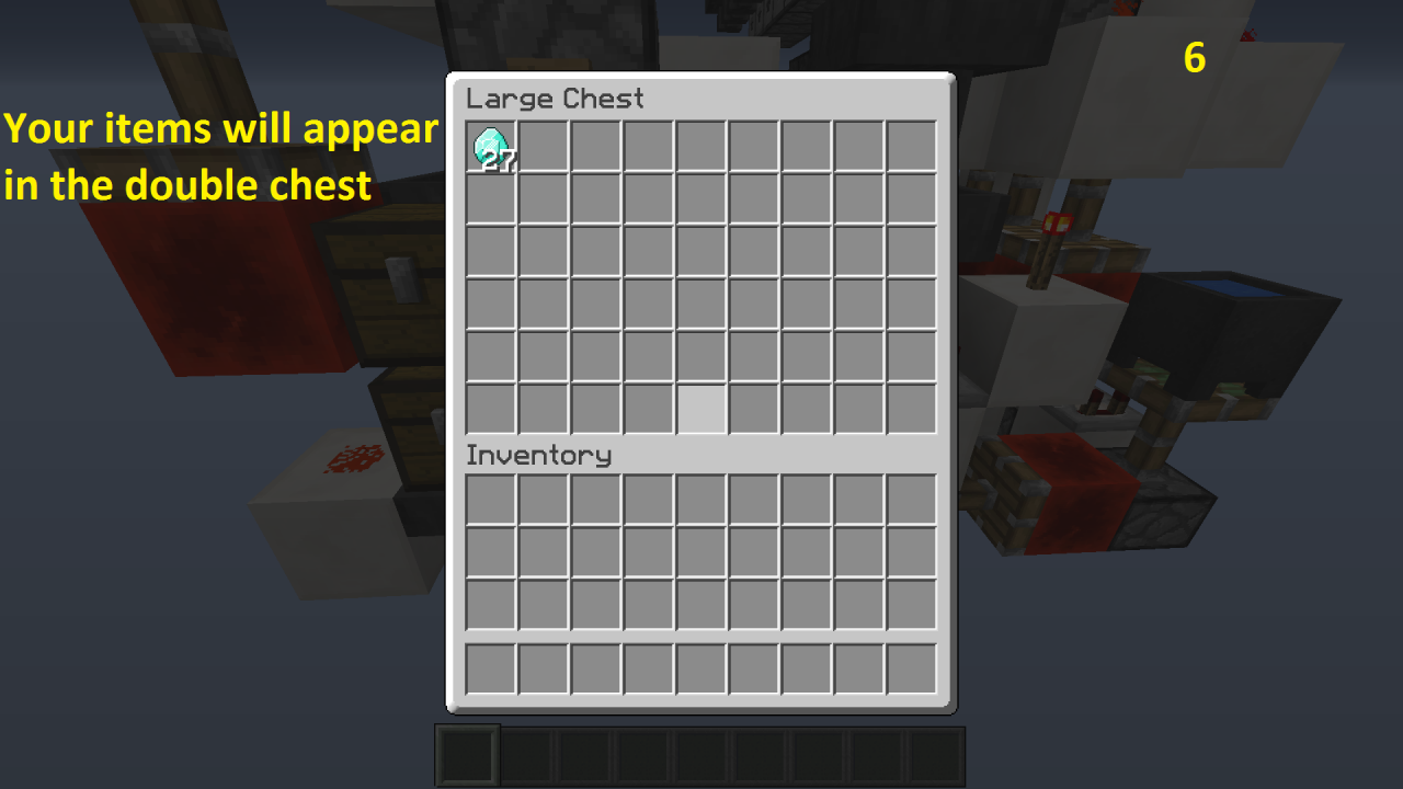 Automated chest room Minecraft Map