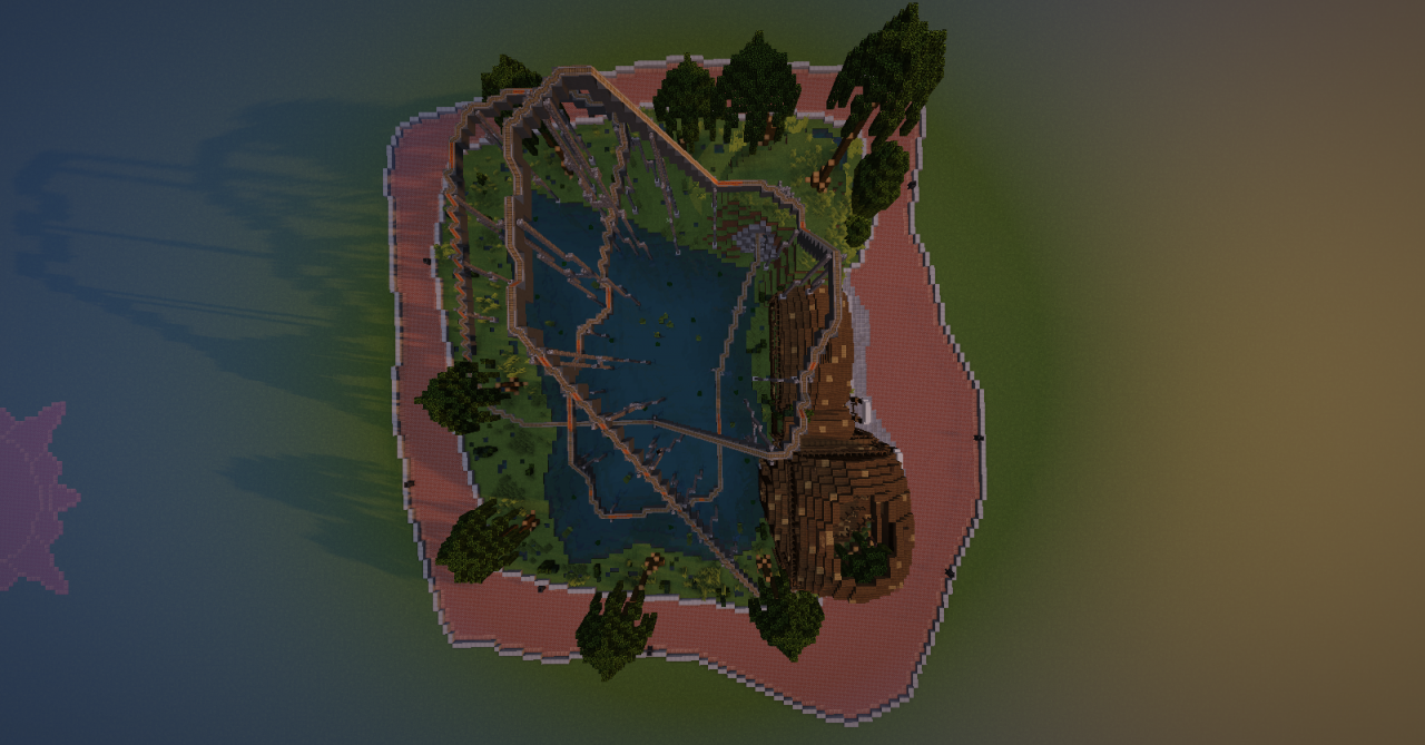 The Swampy Splash Coaster [Minecraft RollerCoaster] Minecraft Map