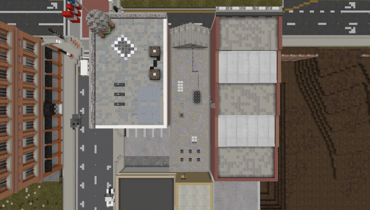 Three 20th Century Buildings - Operation Realism Minecraft Map