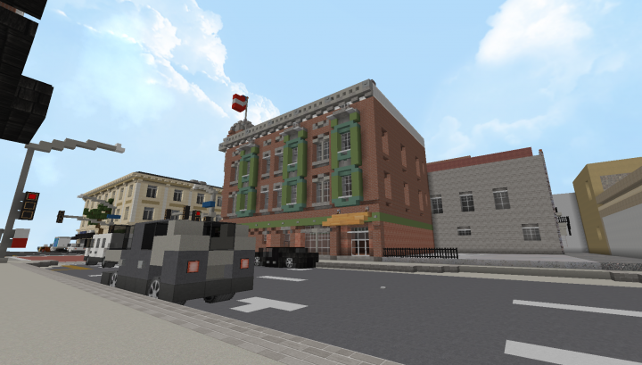 Three 20th Century Buildings - Operation Realism Minecraft Map