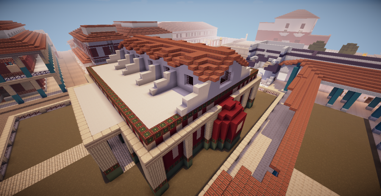 Completely out of proportion Roman basilica in progress Minecraft Map