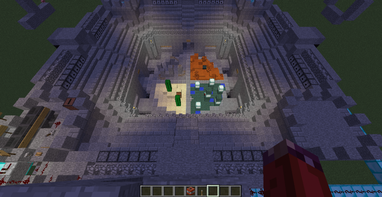 Redstone Arena, Minecraft Map