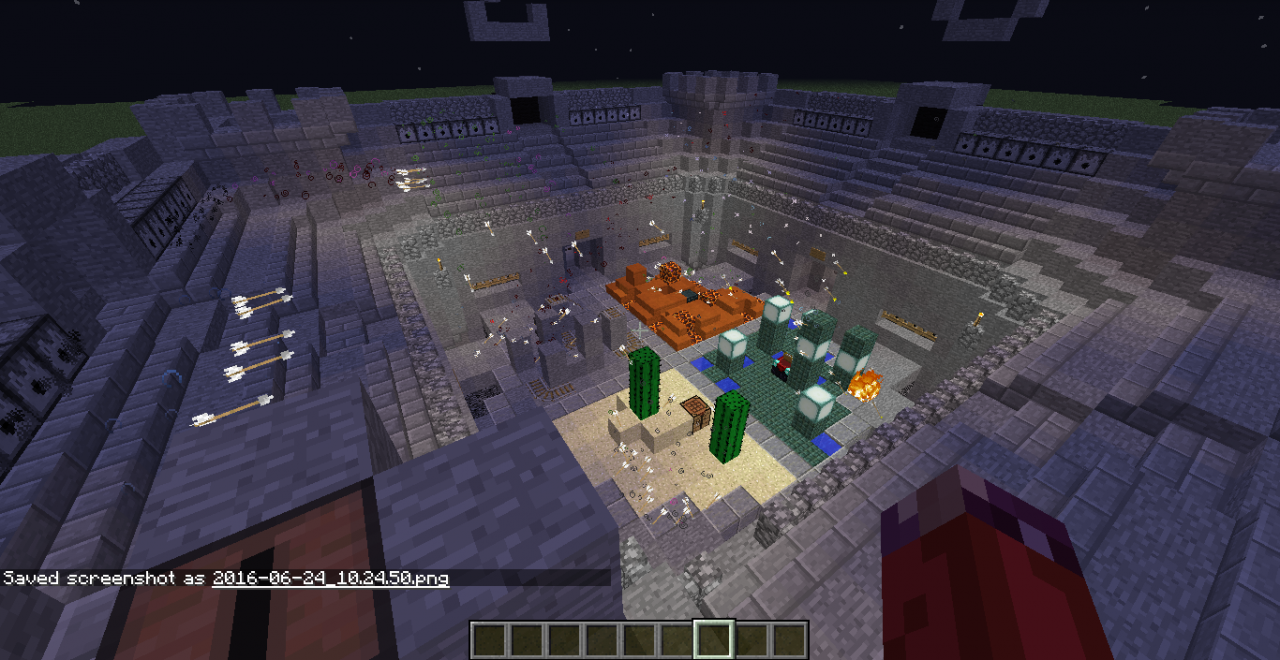 Redstone Arena, Minecraft Map