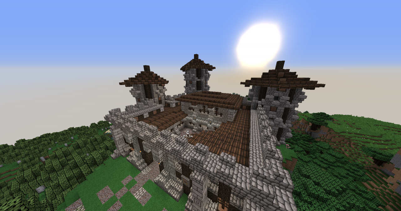 Small medieval castle. Minecraft Map