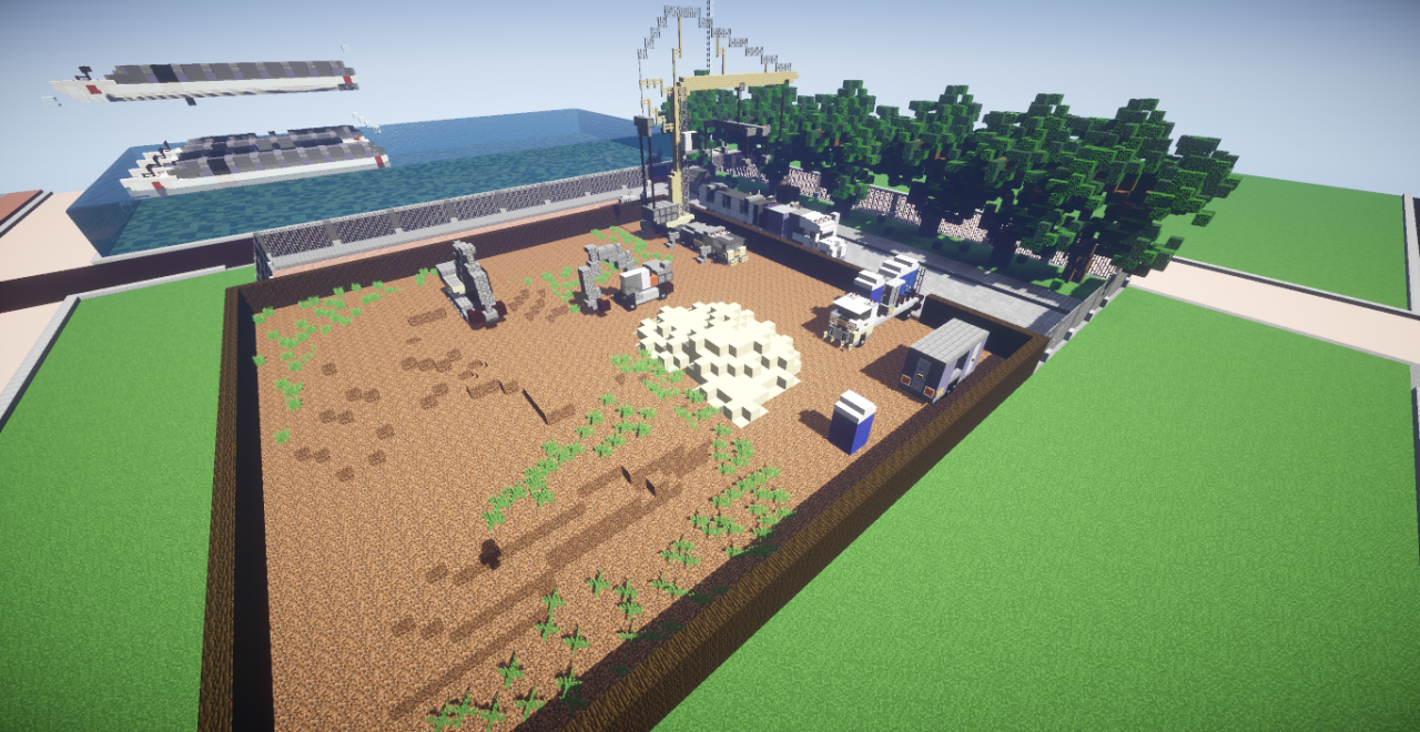 small construction area on OCD Minecraft Map
