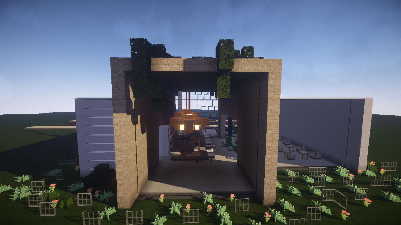 Beautiful Modern Italian Restaurant Minecraft Map