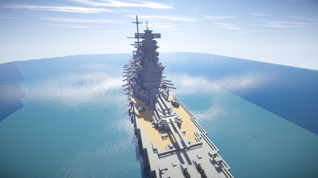 Kii Class Battleship (1940s Modernization) Minecraft Map