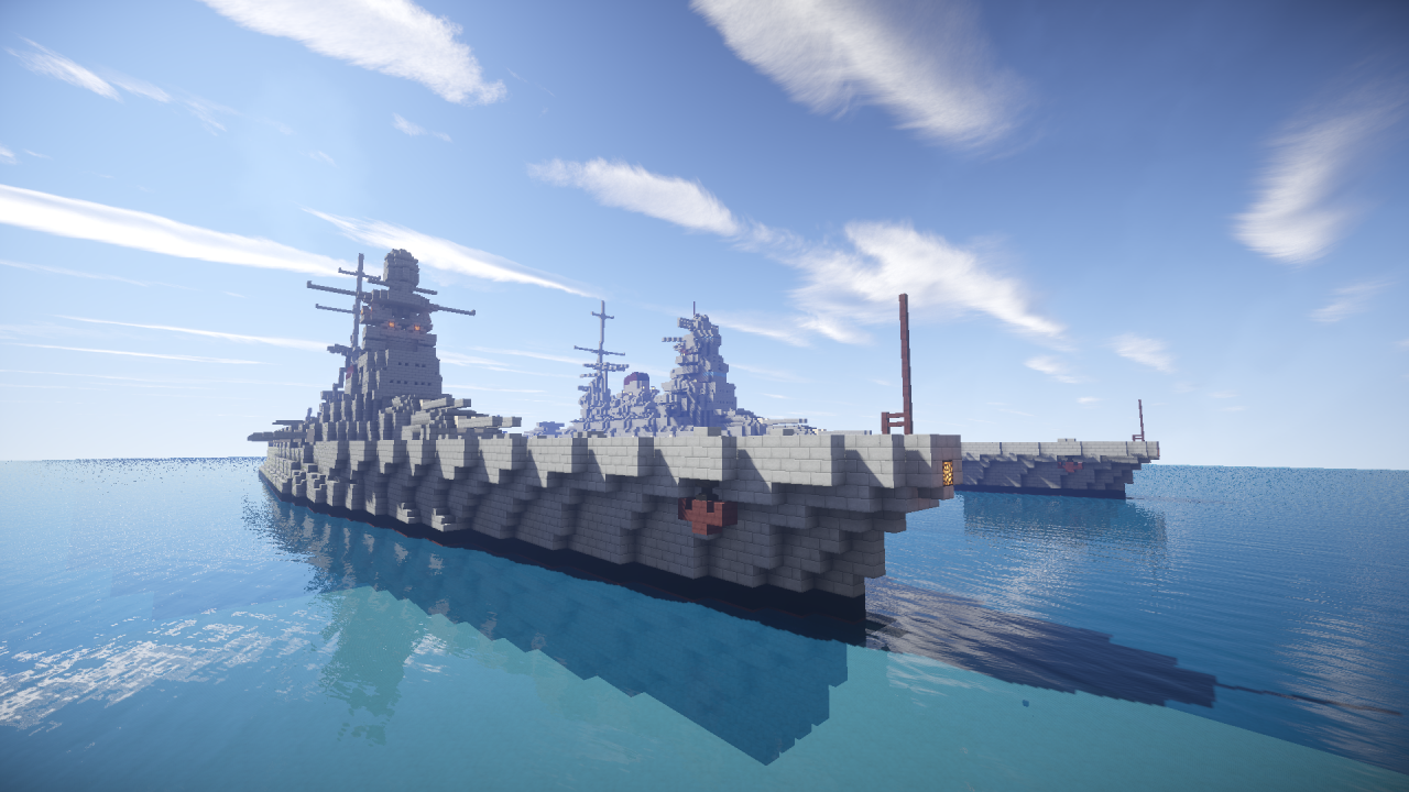 Kii Class Battleship (1940s Modernization) Minecraft Map