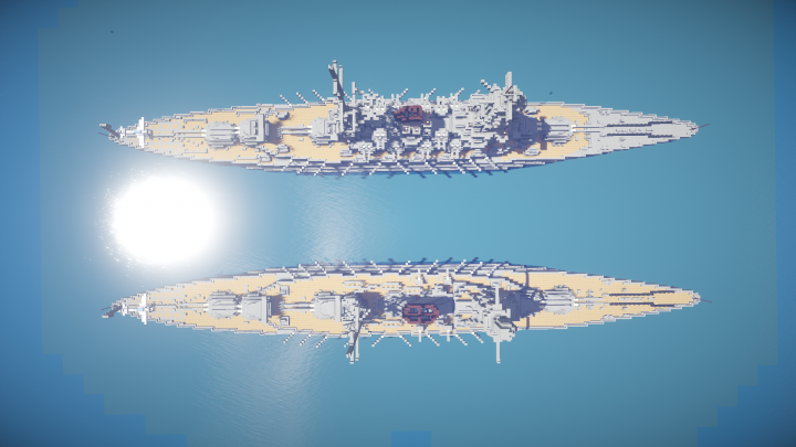 Kii Class Battleship (1940s Modernization) Minecraft Map