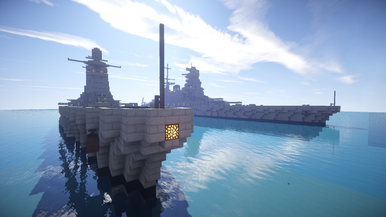 Kii Class Battleship (1940s Modernization) Minecraft Map