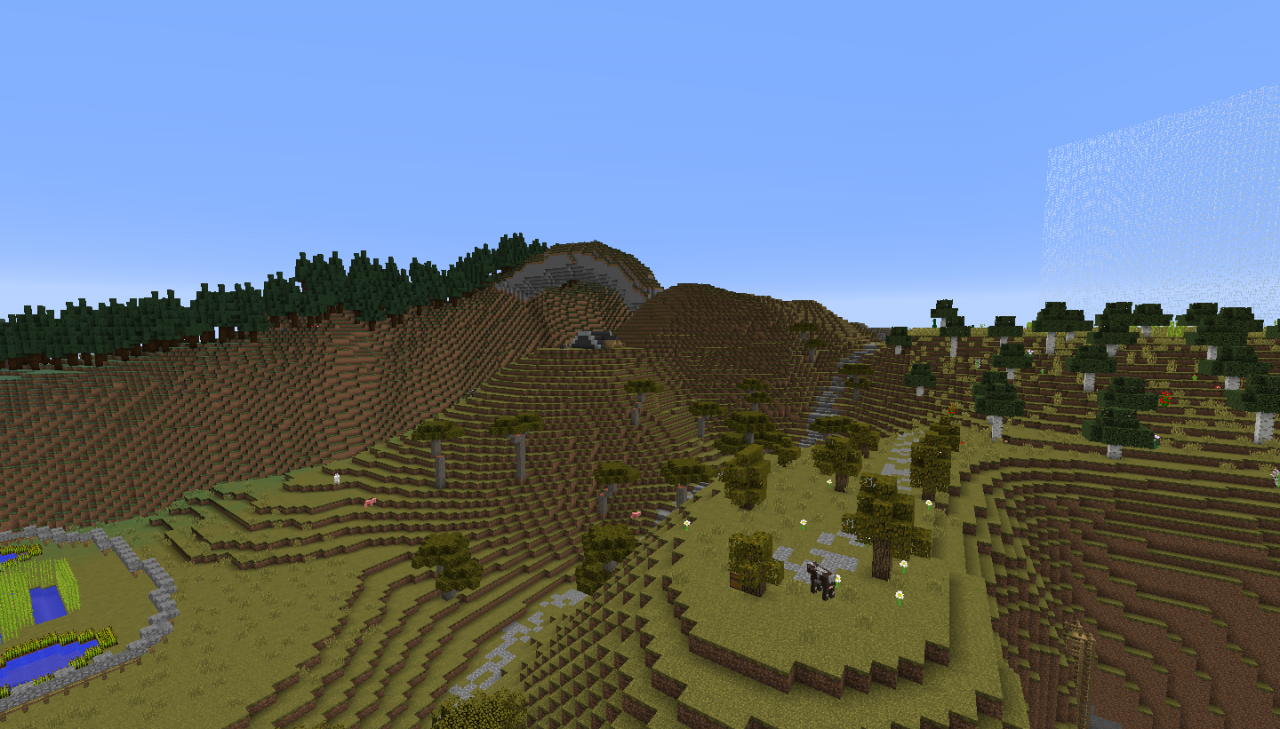 Forest mountains-Survival games map Minecraft Map