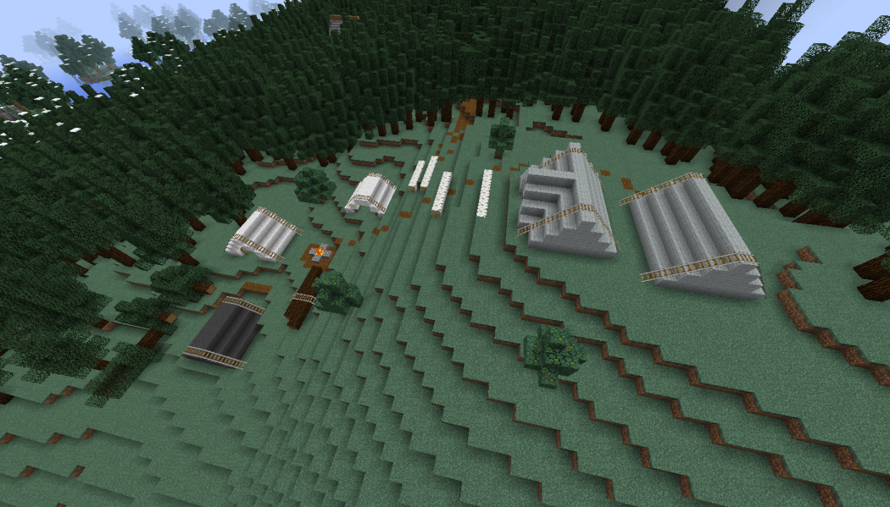 Forest mountains-Survival games map Minecraft Map