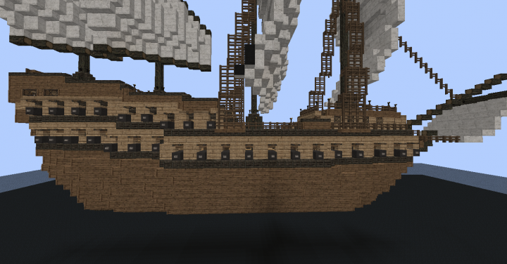 English Galleon Ship Minecraft Map