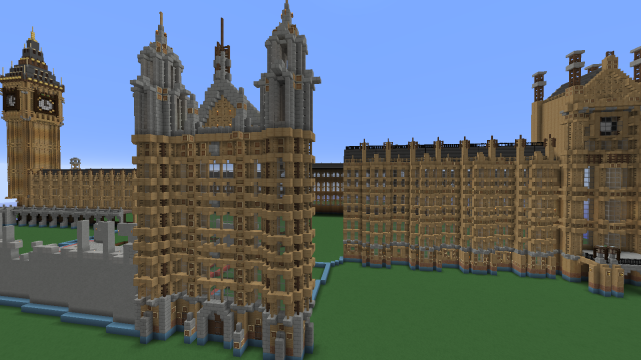 Palace of Westminster 1:1 scale Minecraft Map