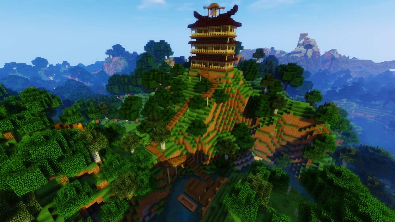 Chinese Bell Tower / House Minecraft Map