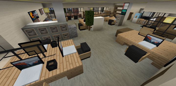 "The Office" T.V. series set/building Minecraft Map