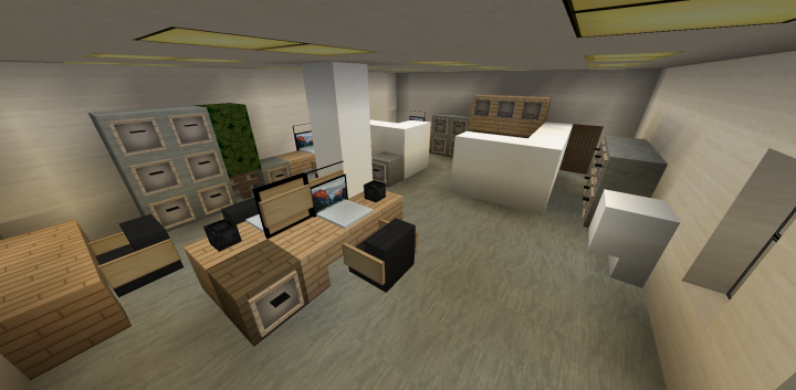 "The Office" T.V. series set/building Minecraft Map