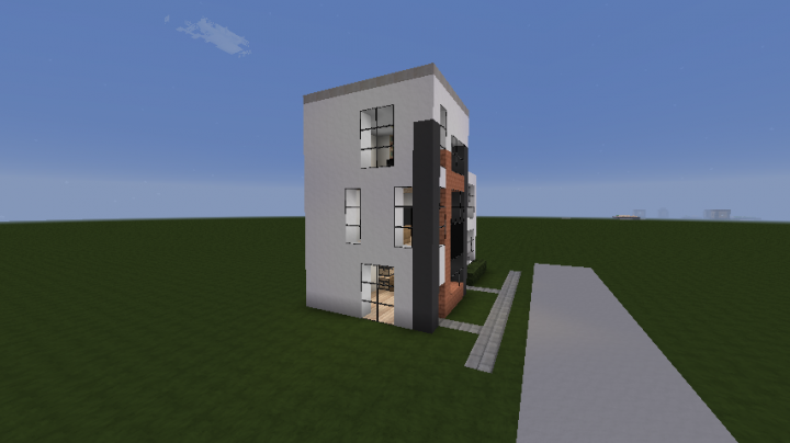 Modern Brick Townhouse Minecraft Map