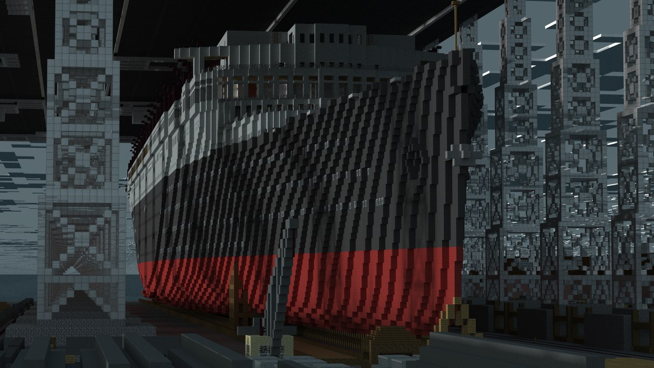 French ocean liner-SS Marseille (II) Minecraft Map