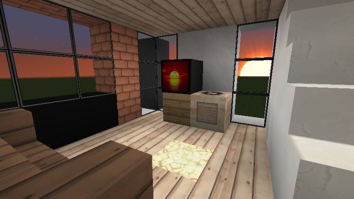 Modern Brick Townhouse Minecraft Map