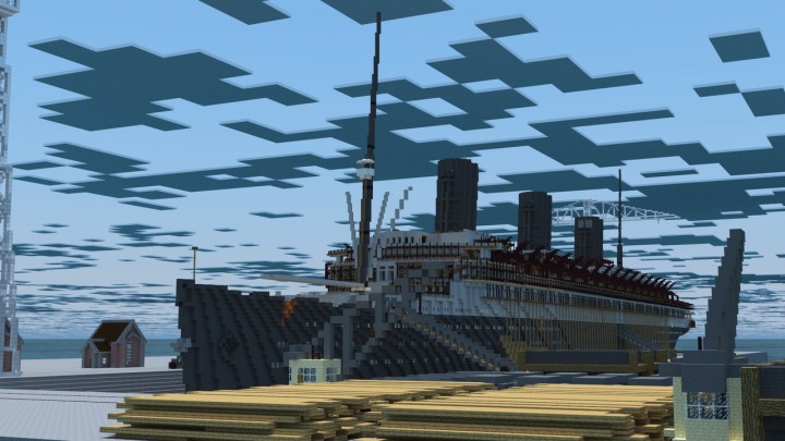 French ocean liner-SS Marseille (II) Minecraft Map
