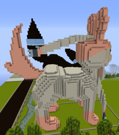 3D Eeveelution statues Minecraft Map