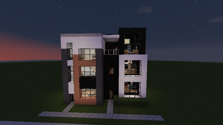Modern Brick Townhouse Minecraft Map