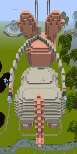 3D Eeveelution statues Minecraft Map