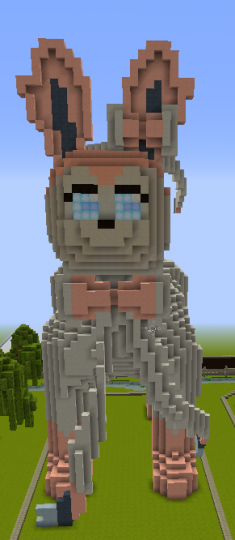 3D Eeveelution statues Minecraft Map