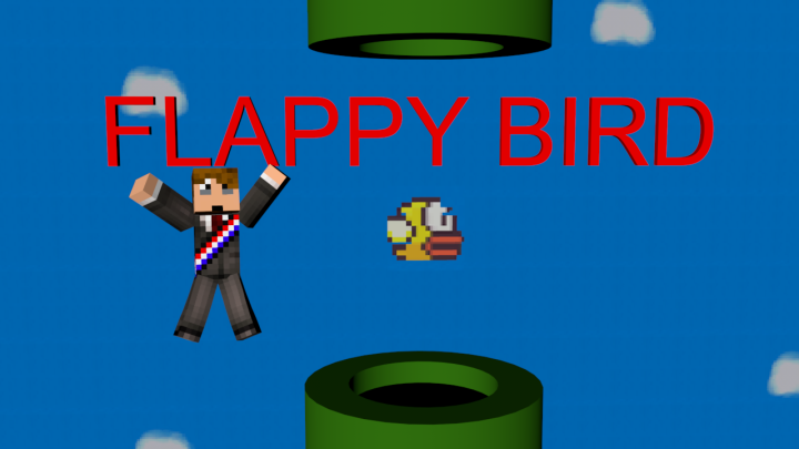 Flappy Bird Game [Game 1.10 + Pack] Minecraft Map