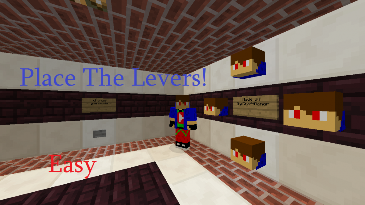 Place The Levers : Easy Minecraft Map