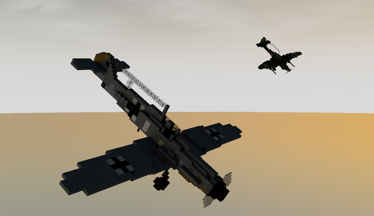Messerschmitt Bf-109 F (4:1) Minecraft Map