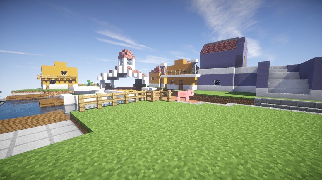 Paper Mario 64 Project - Toad Town Minecraft Map