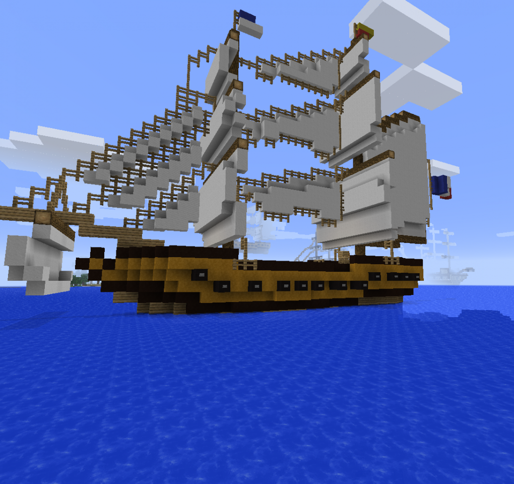Naval Snow Ship Replica Minecraft Map
