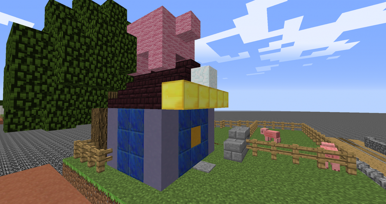 Paper Mario 64 Project - Toad Town Minecraft Map