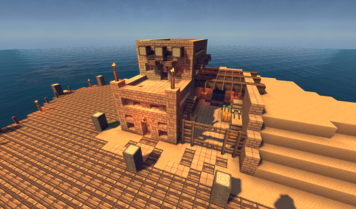 Desert Small Warehouse Minecraft Map